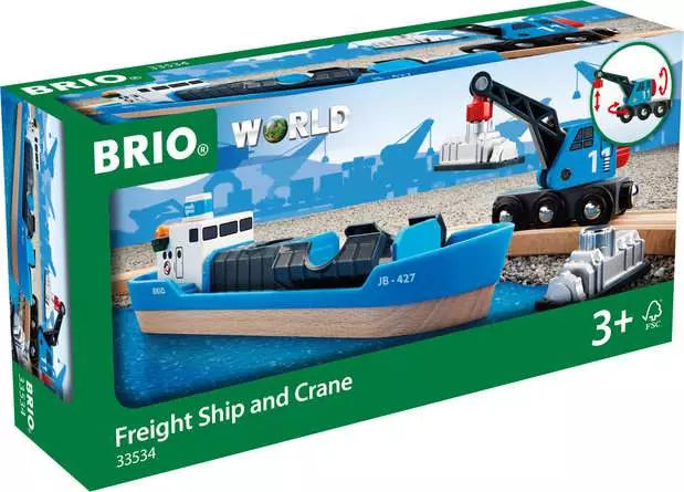 Brio Freight Ship & Crane #33534 – Little Pickles Store